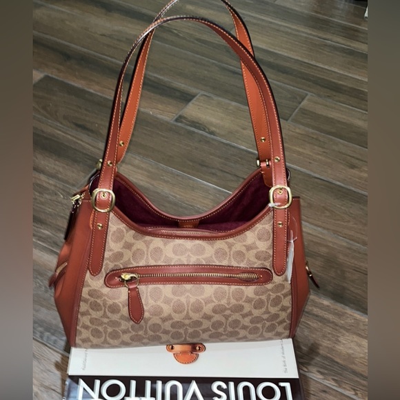 Coach | Bags | Nwt Coach Coated Canvas Signature Logo Lori Shoulder Bag ...